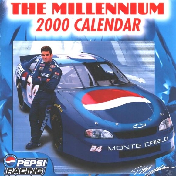 Source Unknown | Wall Decor | Pepsi Racing Millennium 200 Calendar Jeff ...